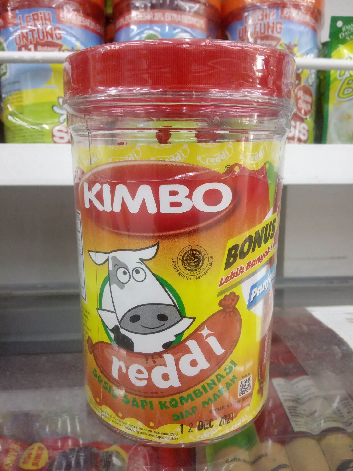 KIMBO REDDI sosis sapi kombinasi isi 24+2 /toples | Lazada Indonesia
