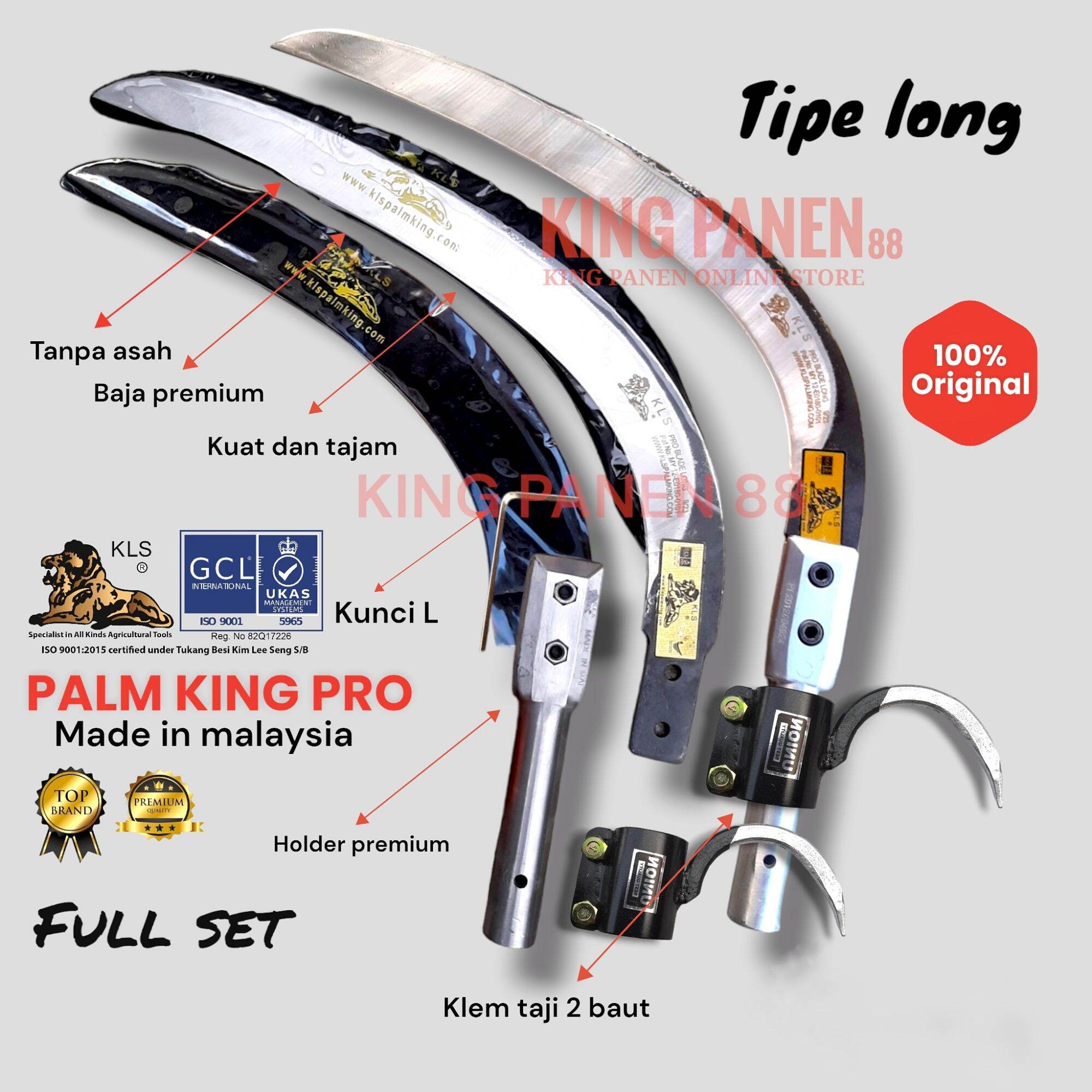 Egrek Palm King Pro + klem taji dua baut full set / original made in malaysia | Lazada Indonesia