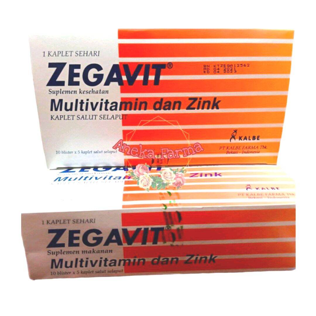 Zegavit Multivitamin Plus Zinc 50 Tablet | Lazada Indonesia