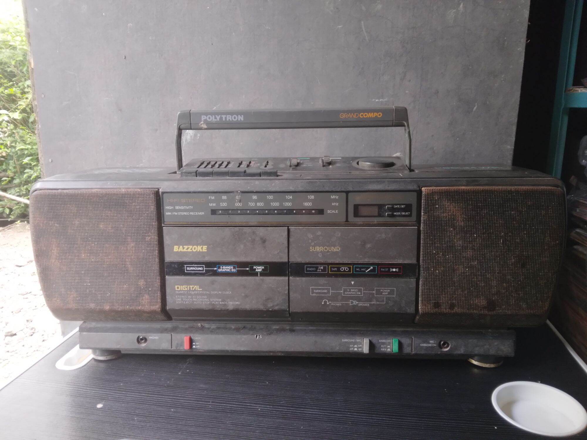 RADIO TAPE COMPO POLYTRON PSC Kondisi Radio Normal nangkap gelombang ...