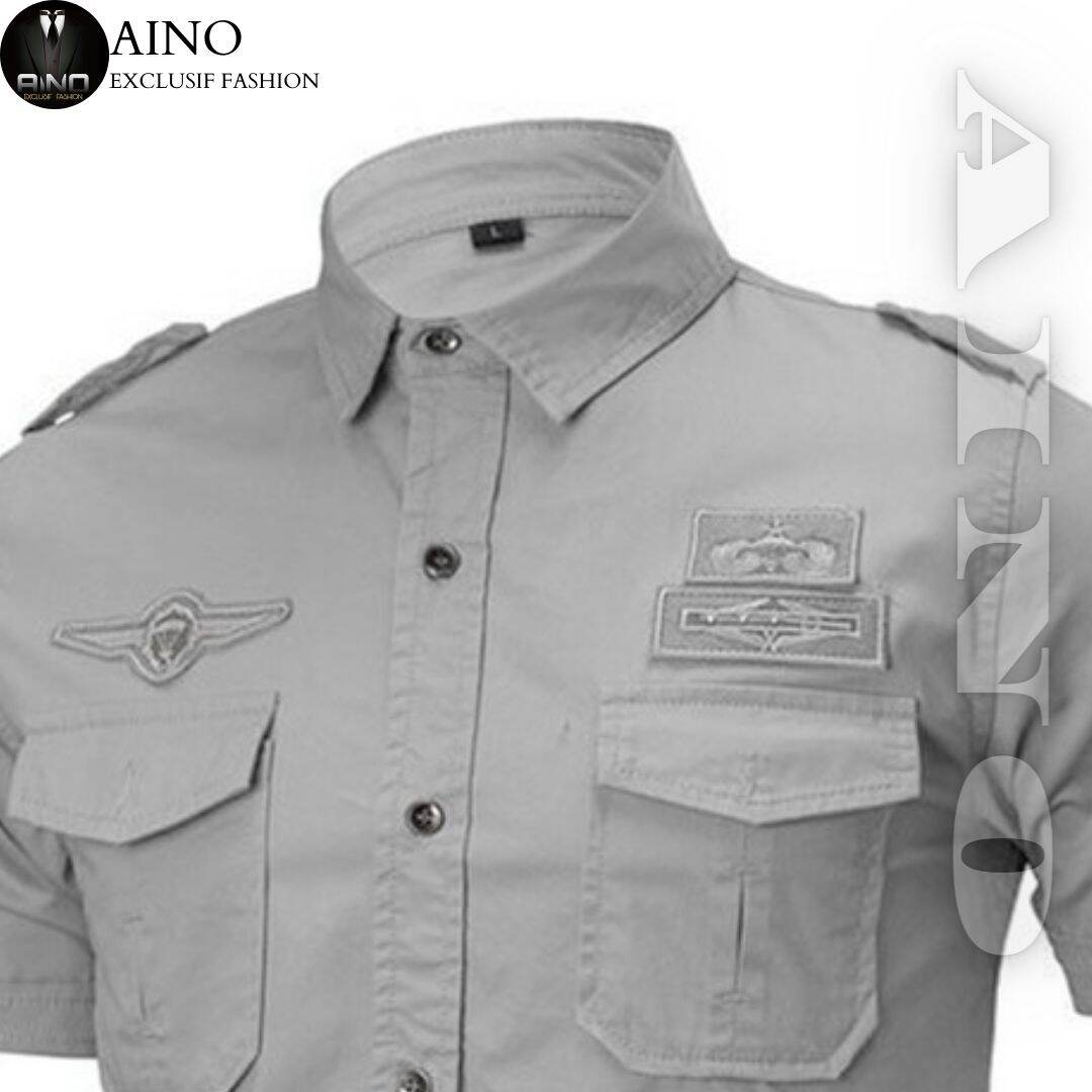 Kemeja Tactical Big Size Oversize Kemeja Outdoor Kemeja Lapangan Kemeja ...