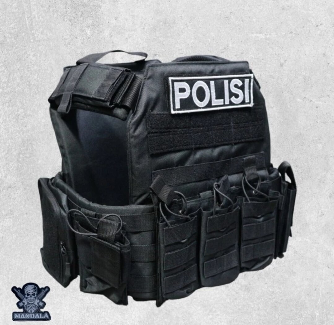 Rompi Polisi / Rompi TNI Bodyvest Warior / Body Vest / Rompi Tactical ...