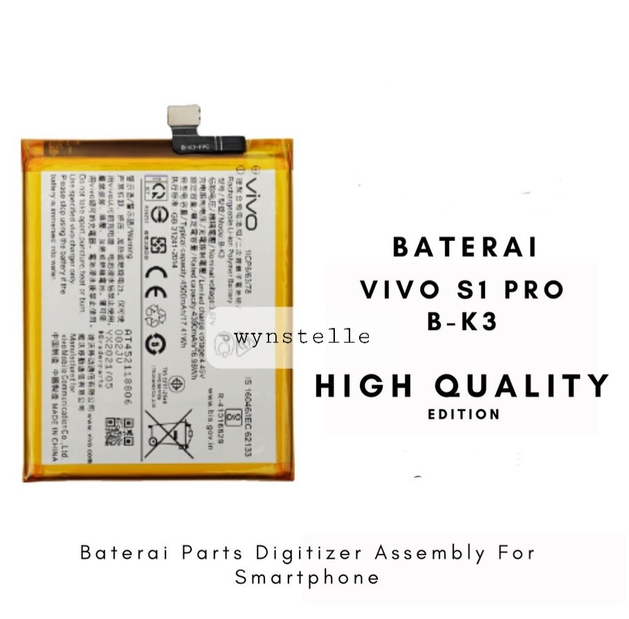 ORIGINAL 100% - Baterai VIVO S1 PRO 1920 BK3 Battery Batre Batu Batrei ...