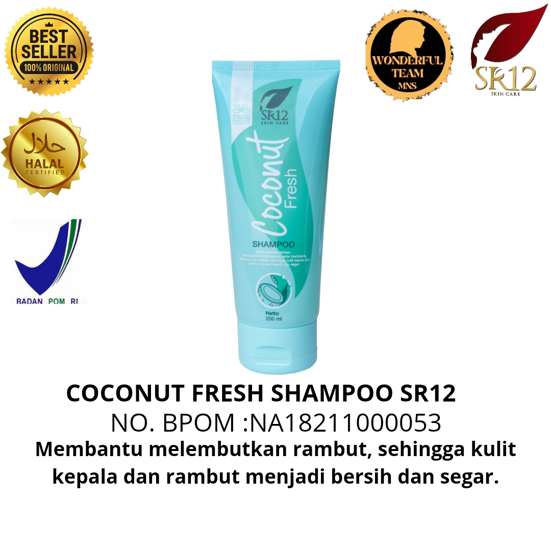 SR12 COCONUT FRESH SHAMPOO/shampoo kelapa muda | Lazada Indonesia