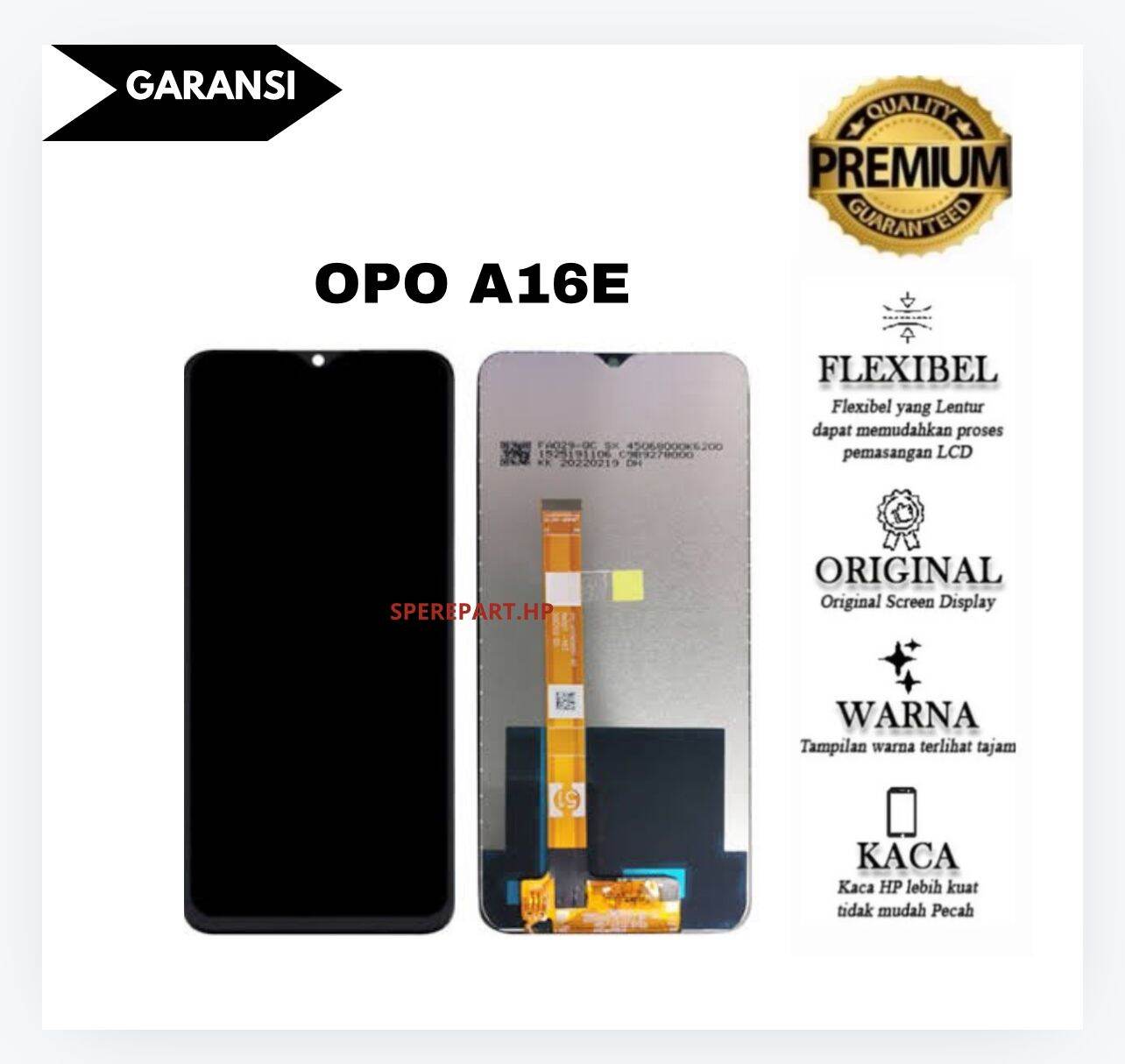 LCD TOUCHSCREEN OPPO A16E FULLSET ORIGINAL/LCD ORIGINAL OPPO A16E ...
