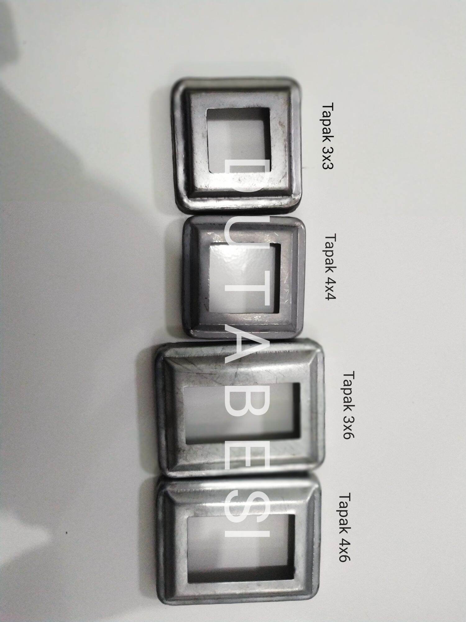 Ring Tapak Hollow besi plat body lebar/Tapak hollow minimalis/Ornamen ...