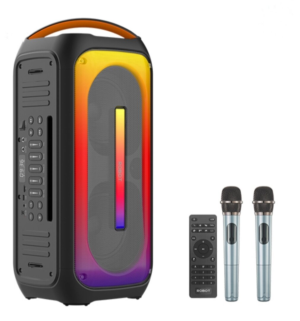 ROBOT RB650 Speaker Karaoke Bluetooth 50w 2 Mic Original | Lazada Indonesia