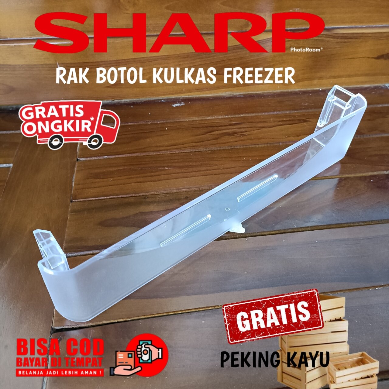 RAK BOTOL KULKAS FREEZER SHARP 2 PINTU ORIGINAL BARU | Lazada Indonesia