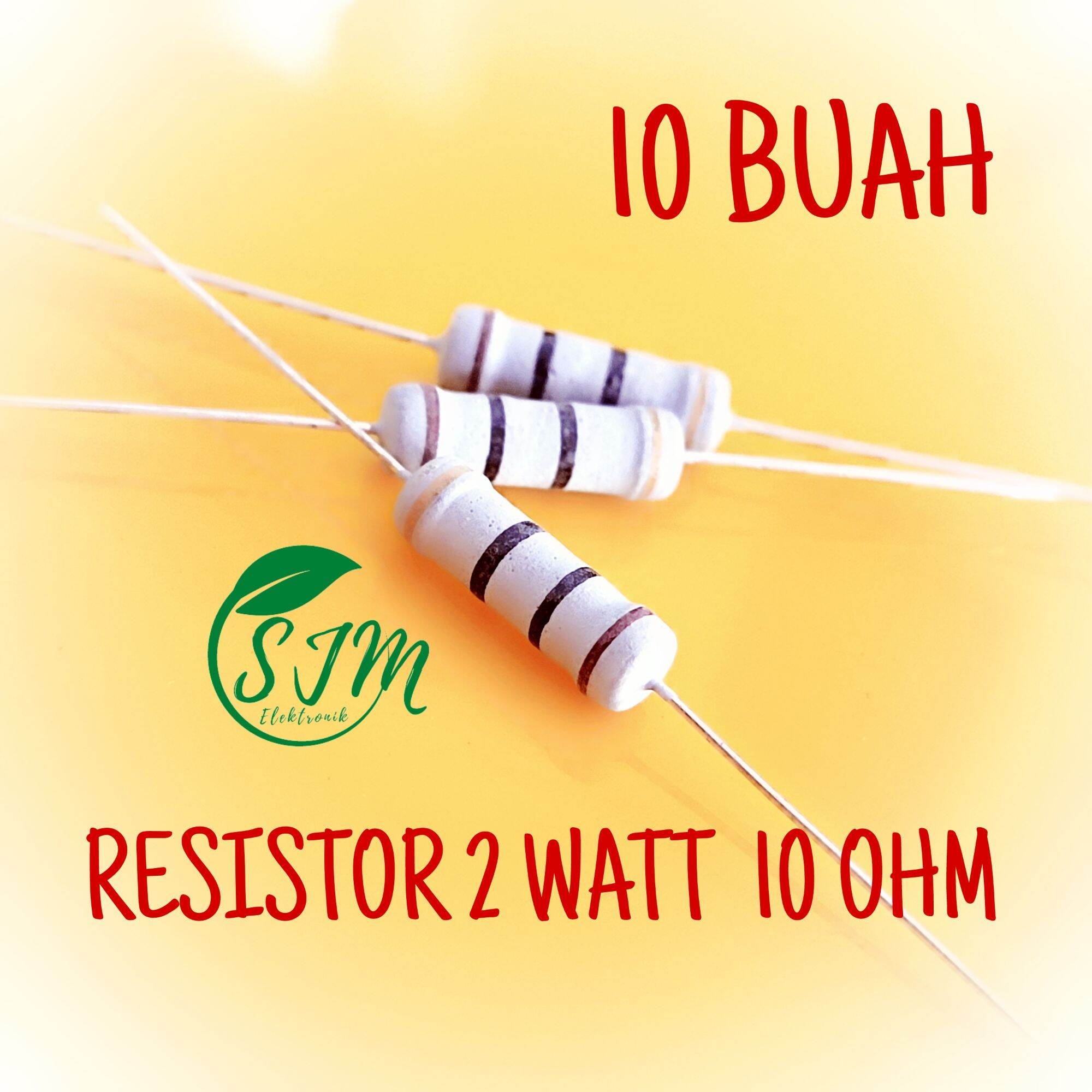 (10 BUAH) RESISTOR 2 WATT 10 OHM RESISTOR 2W 10OHM RESISTOR 2WATT 10 ...