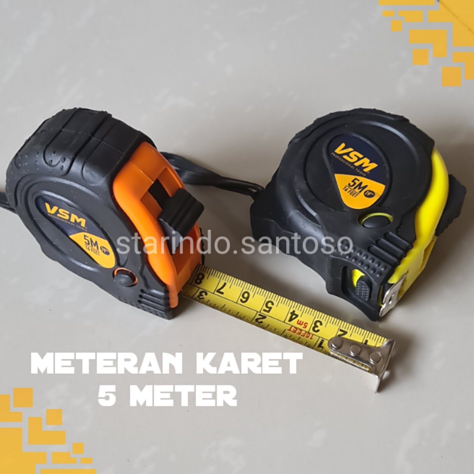 METERAN ROLL 5m pengukur proyek tukang bangunan 5 meter | Lazada Indonesia