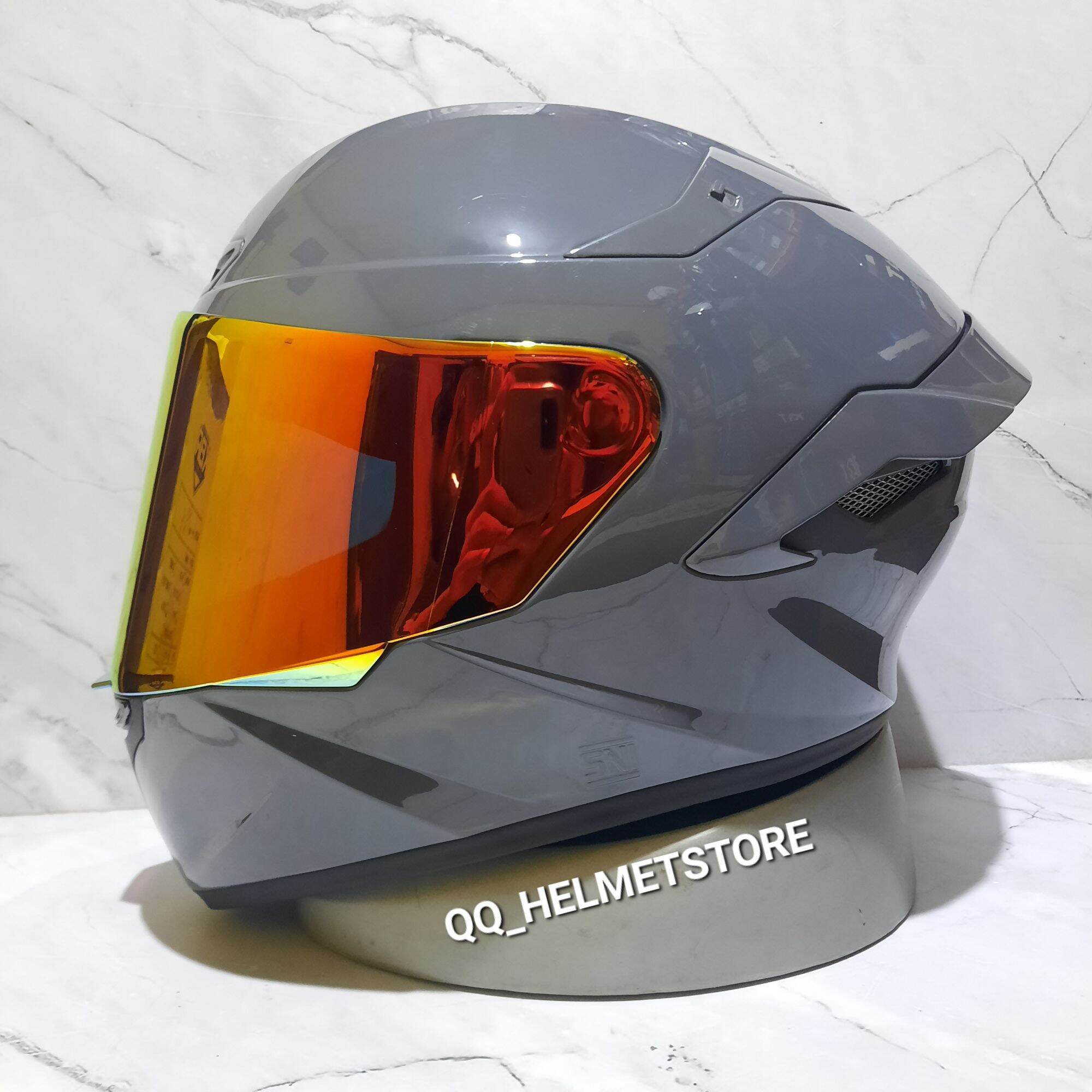 HELM FULL FACE KBR TTC GREY GLOSY FULL FACAE | Lazada Indonesia