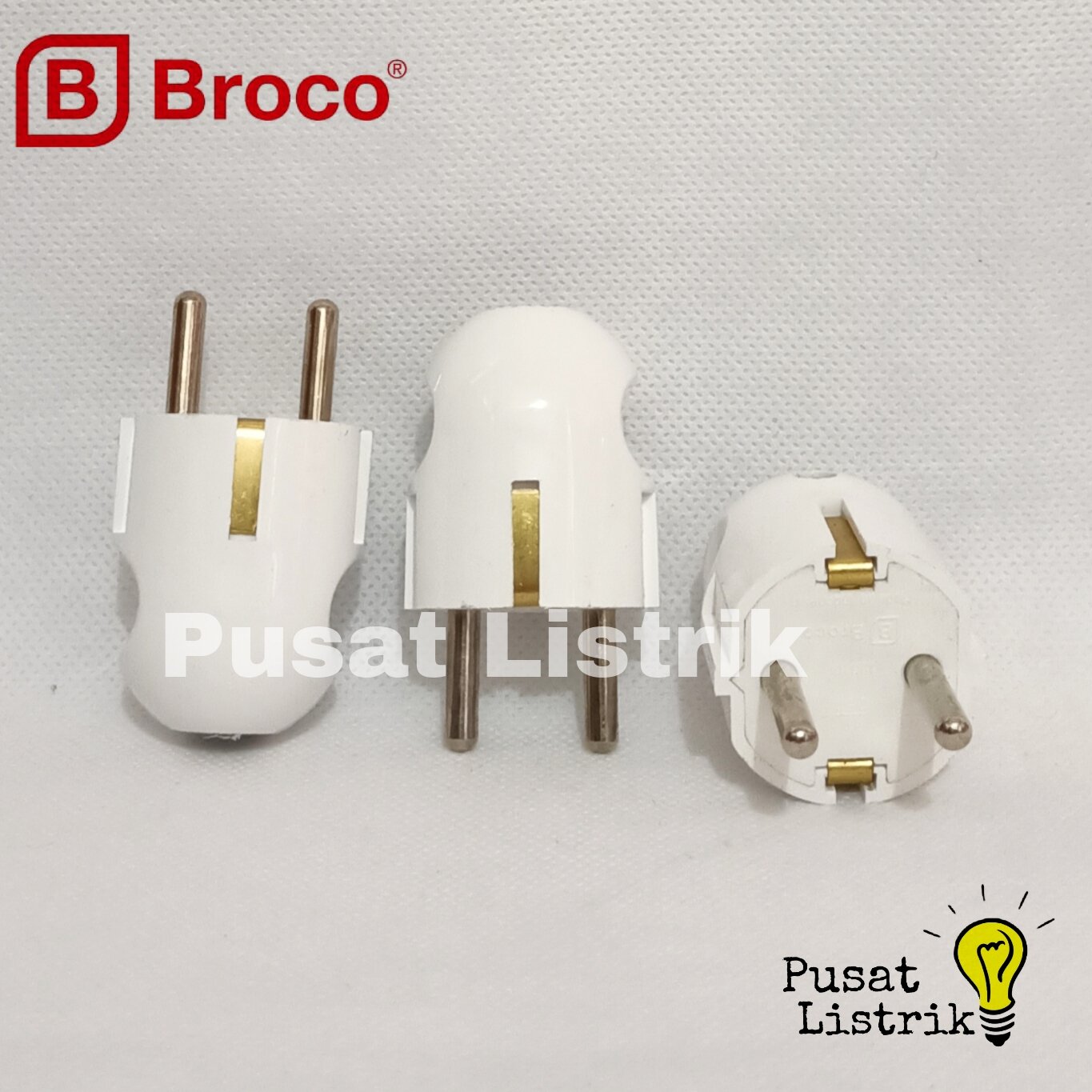 Steker Arde Bulat Broco Kepala Colokan Bulat Broco | Lazada Indonesia