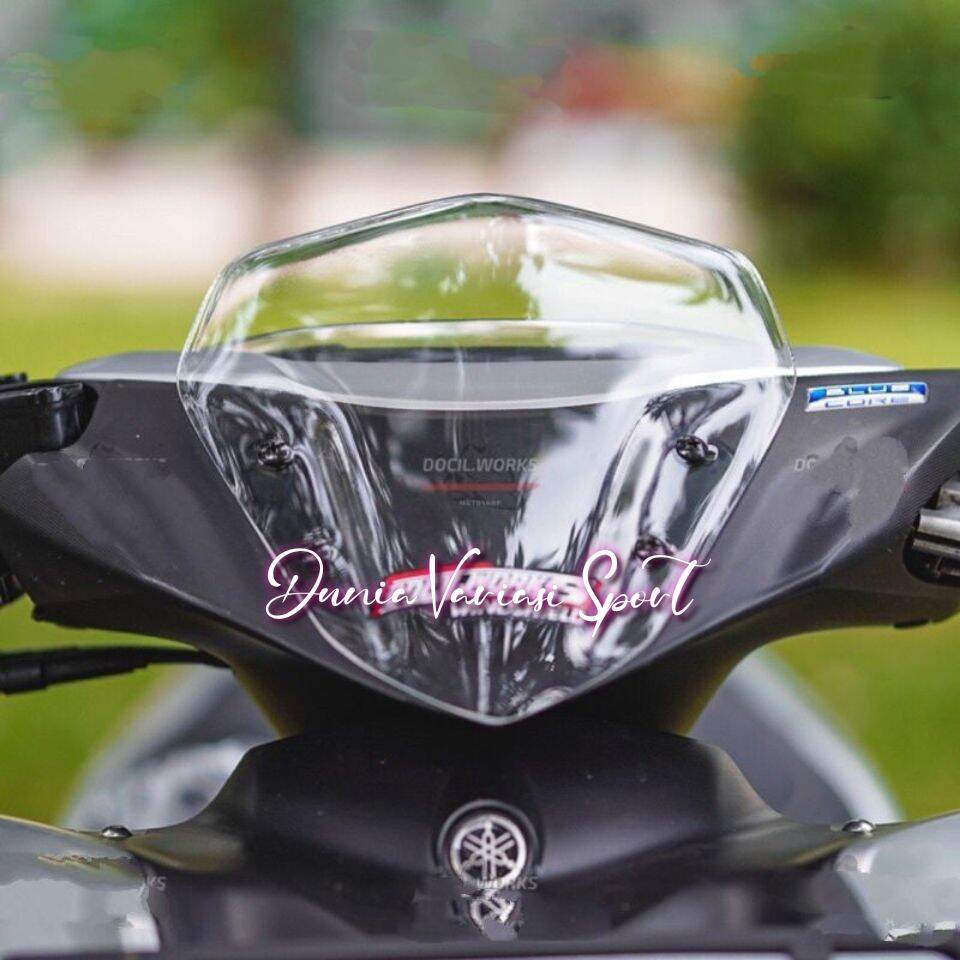 variasi-top/visor pelindung/penahan angin/Windshield Aerox super tebal ...