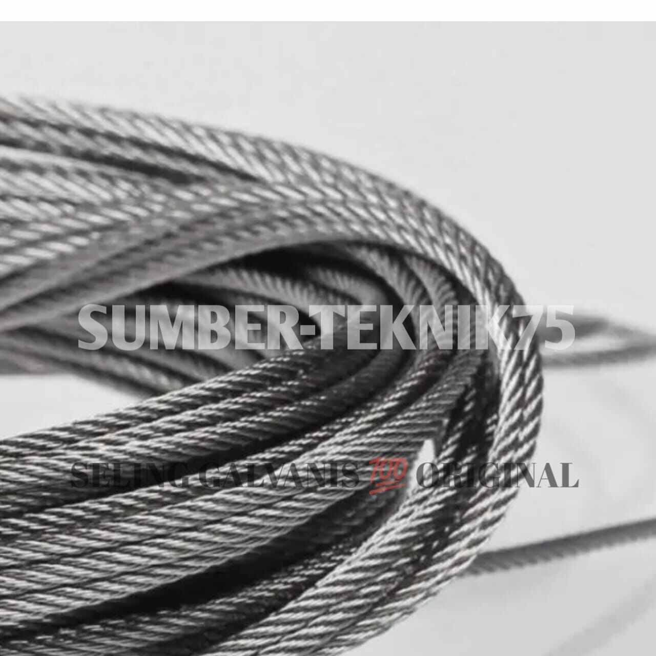 Tali Sling Baja Galvanis 5 mm Kawat Seling Galvanis Wire Rope | Lazada Indonesia