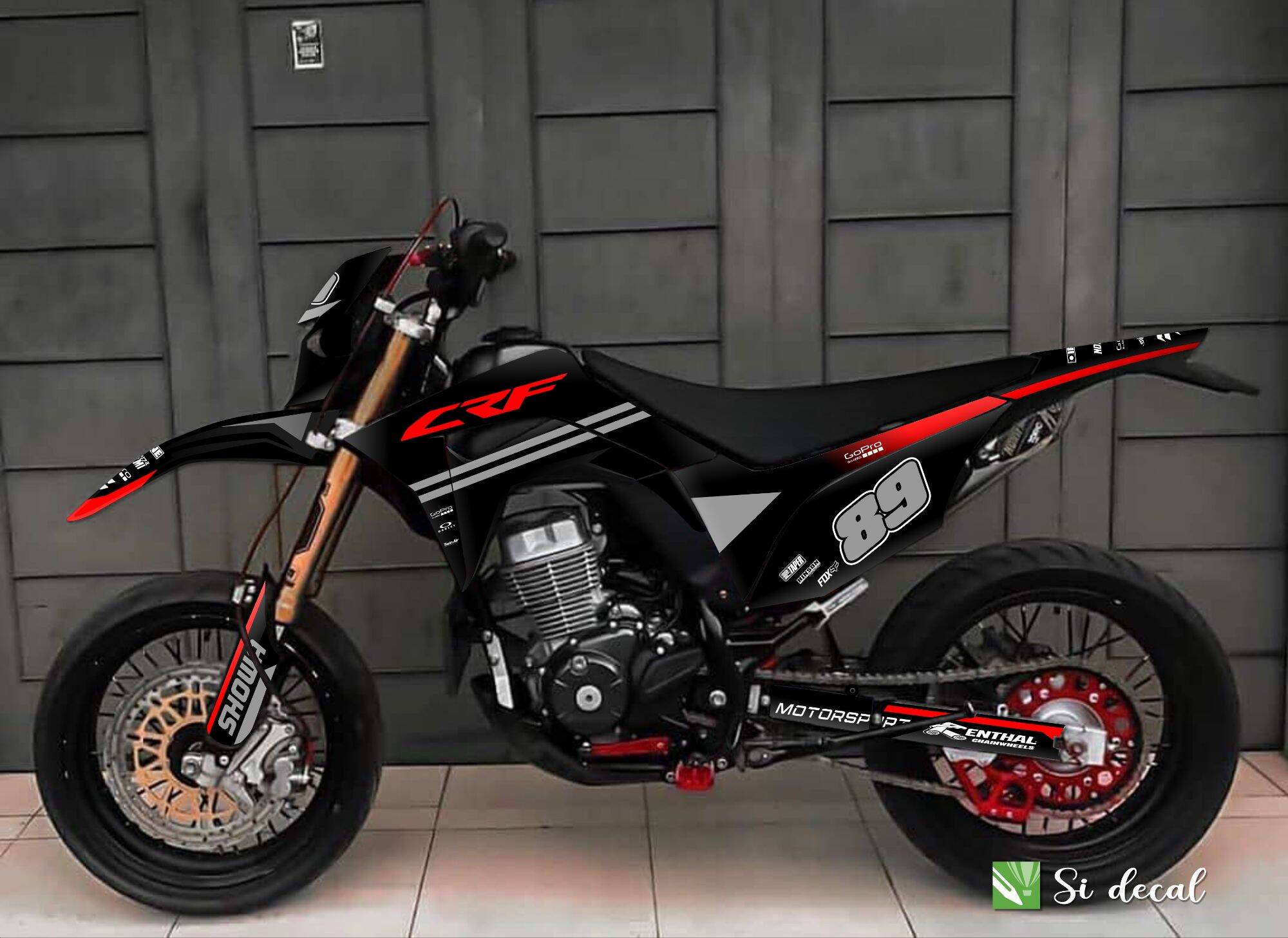 stiker decal custom crf 150L full body free request bagus murah keren ...
