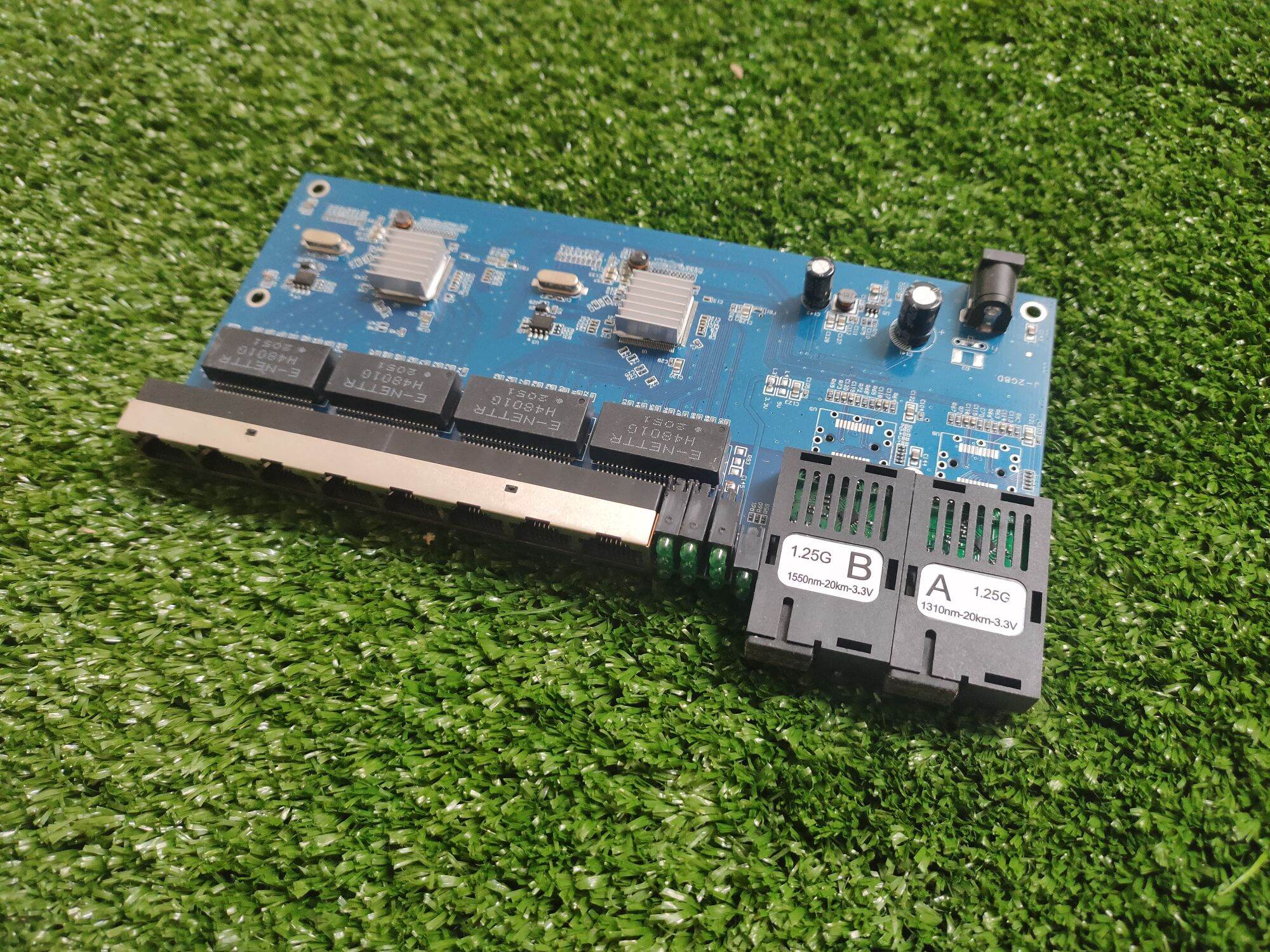 HTB Media Converter 2SC8RJ45 2FO 8LAN gigabit Board Only | Lazada Indonesia