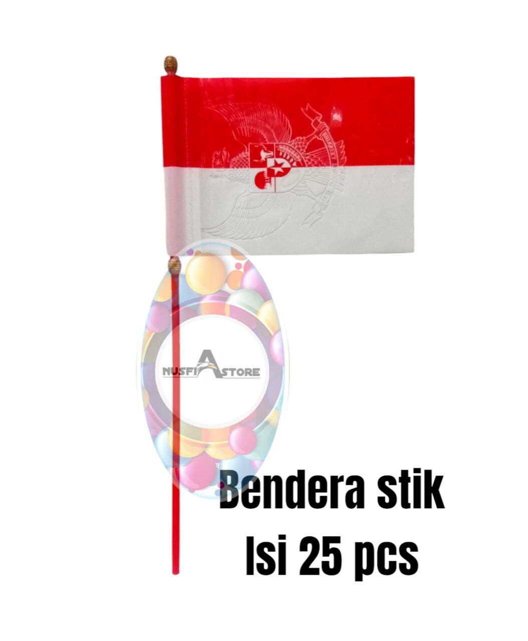 BENDERA MERAH PUTIH/BENDERA STIK/BENDERA PLASTIK | Lazada Indonesia
