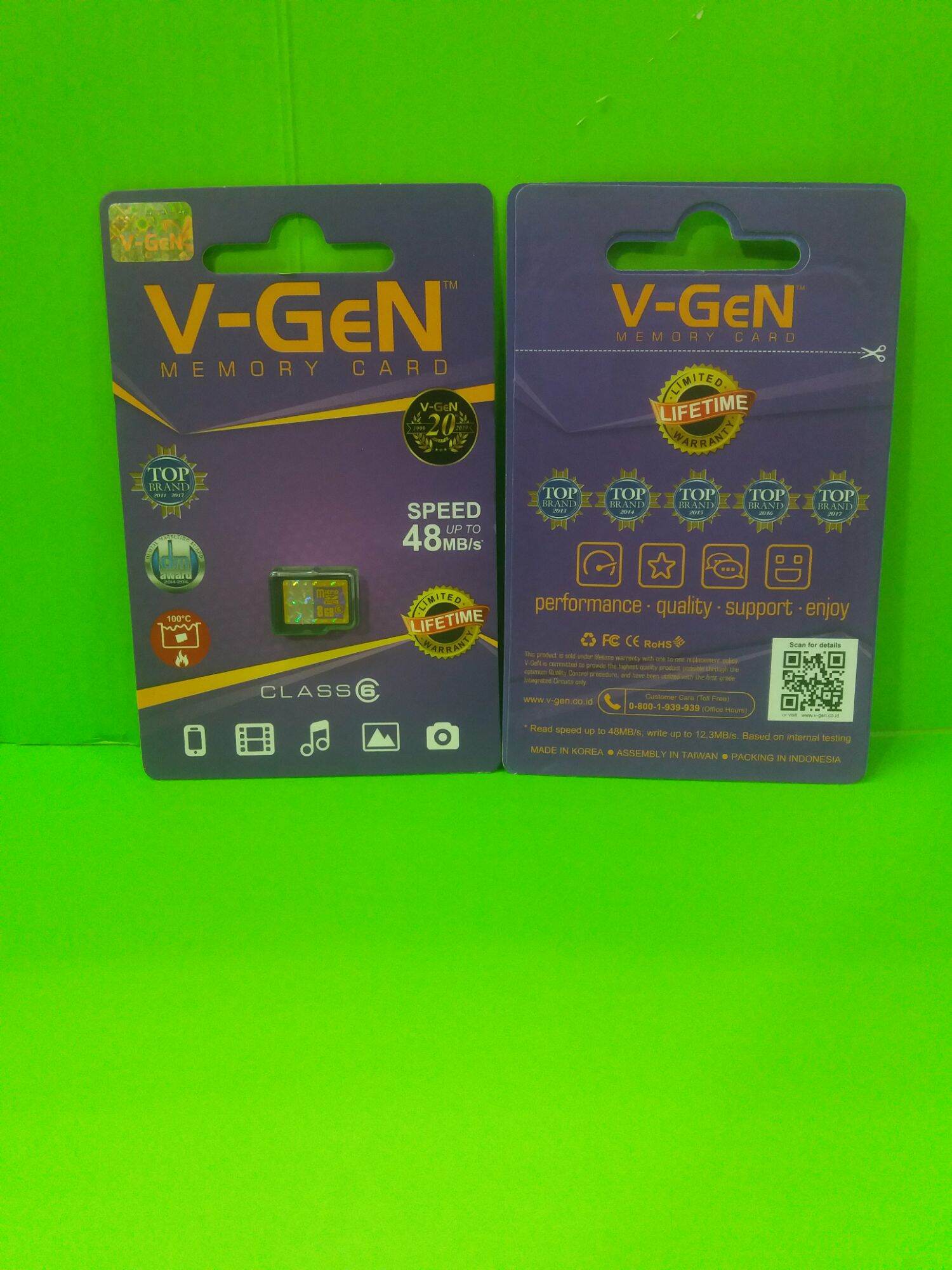 memory v-gen 8gb class 6 micro sd | Lazada Indonesia