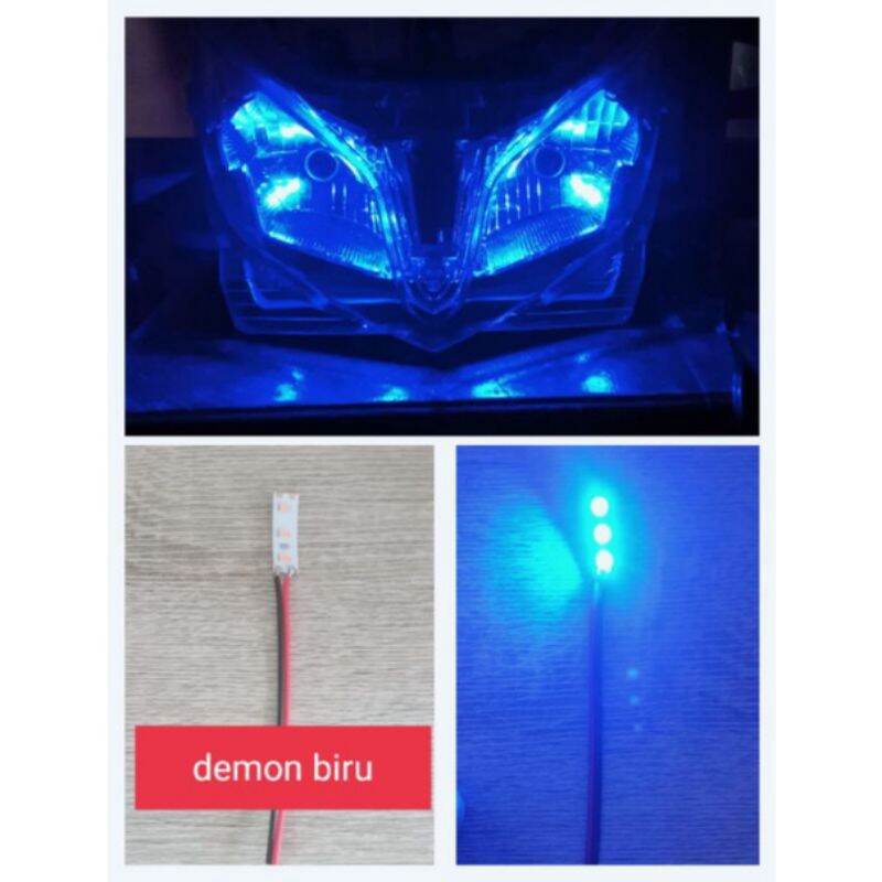 Lampu demon devil eye 6titik super terang gradeA motor dan mobil ...