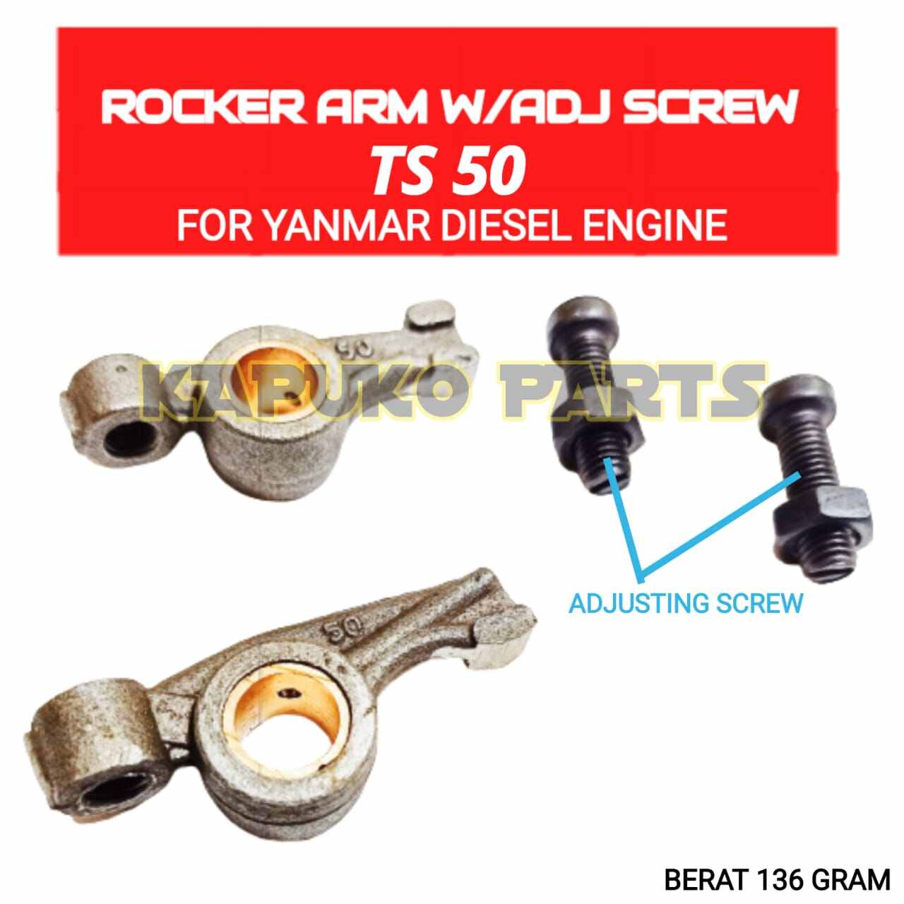 TS 50 ROCKER ARM W/ADJ SCREW UNTUK MESIN DIESEL YANMAR | Lazada Indonesia