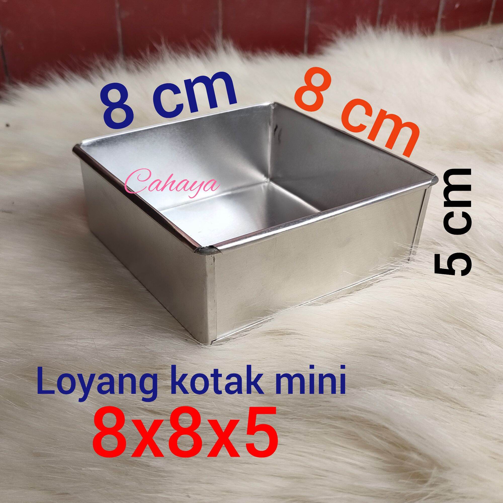 loyang mini kotak 8x8x5 | Lazada Indonesia