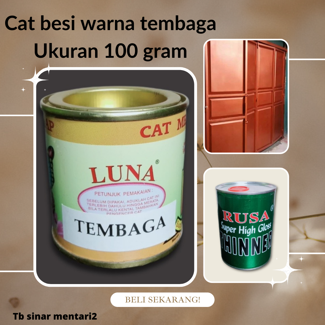 CAT BESI WARNA TEMBAGA,CAT RUMAH,CAT MENYALA DALAM GELAP,UKURAN 100 ...