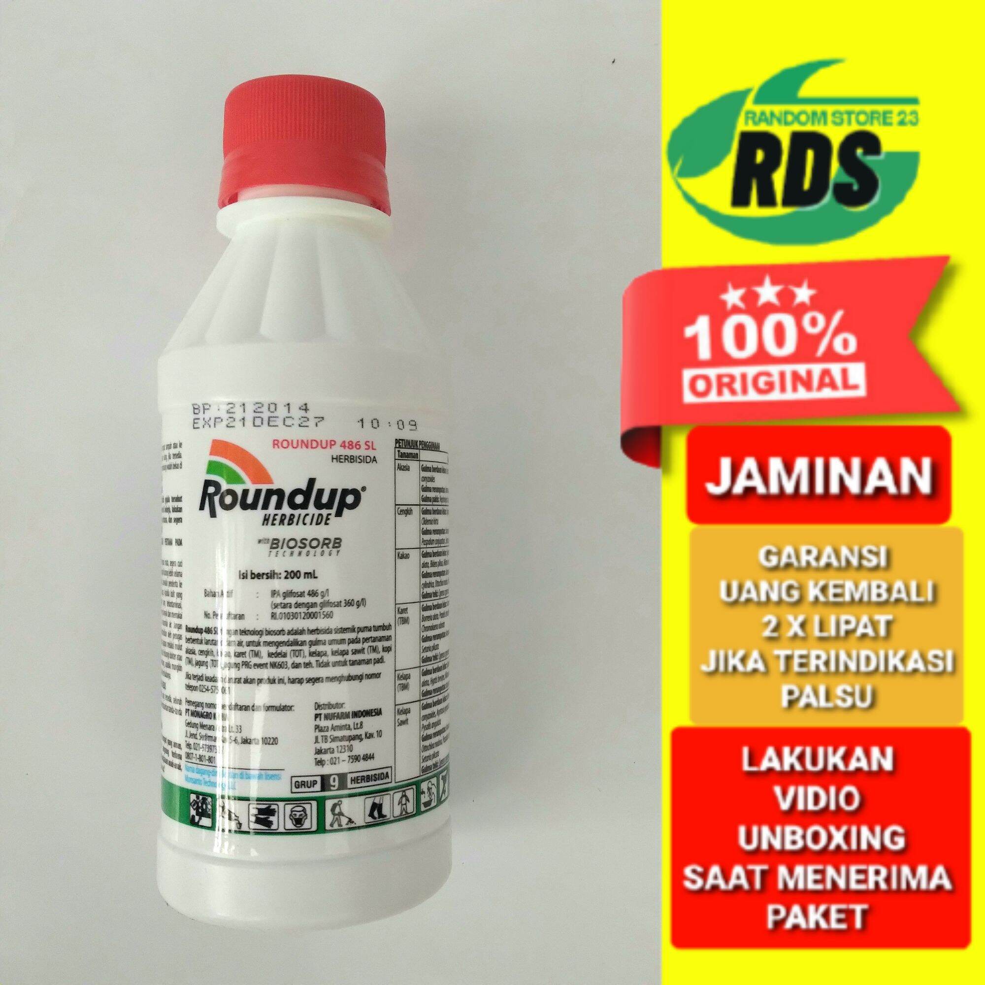 Racun Rumput Sistemik Roundup 200ml Sampai akar | Lazada Indonesia