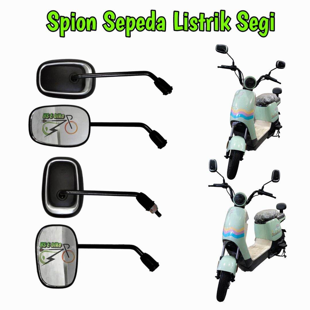 SPION SEPEDA LISTRIK UNIVERSAL DRAT 12/M8 BULAT/CROME/SEGI/OVAL ...