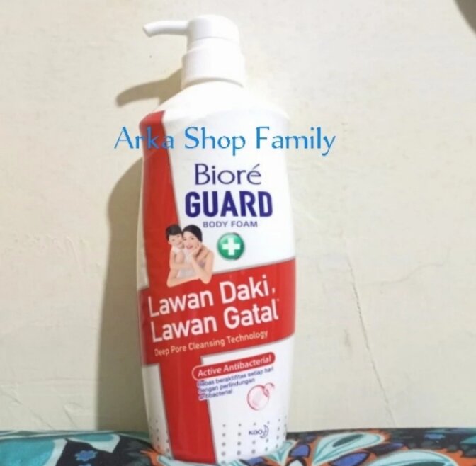 BIORE Guard Active Anti Bacterial Body Wash Pump Botol Pompa 550ml ...