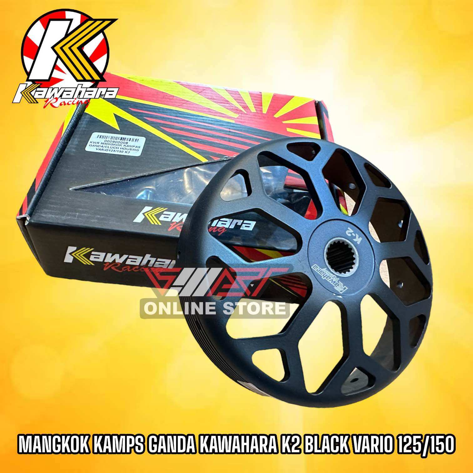 MANGKOK KAMPAS GANDA KAWAHARA K2 BLACK SERIES HONDA VARIO 125/150 ...