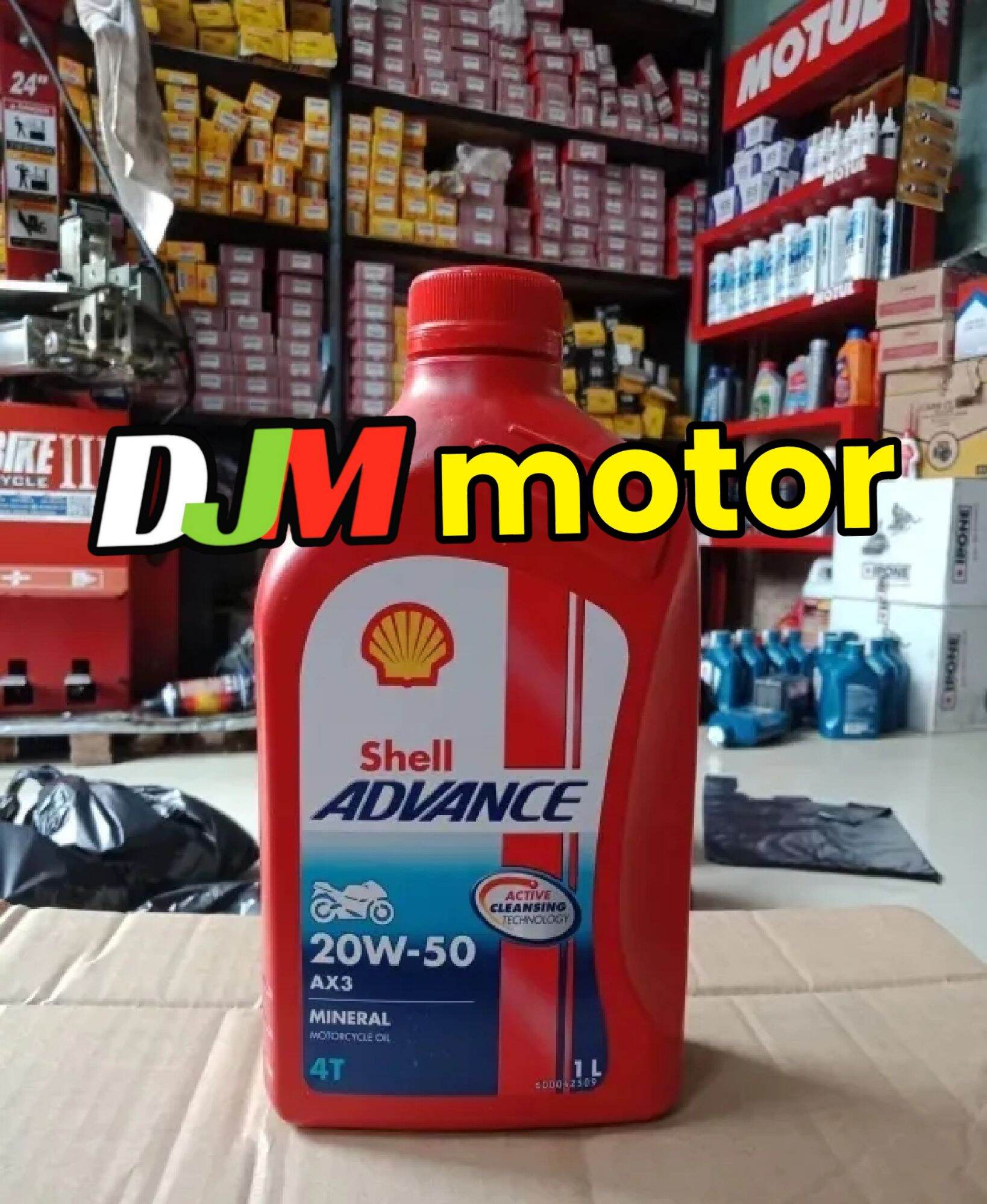 OLI SHELL ADVANCE AX3 4T 1 LITER 20W/50 UNTUK SEMUA MOTOR 4 TAK, 100% ...