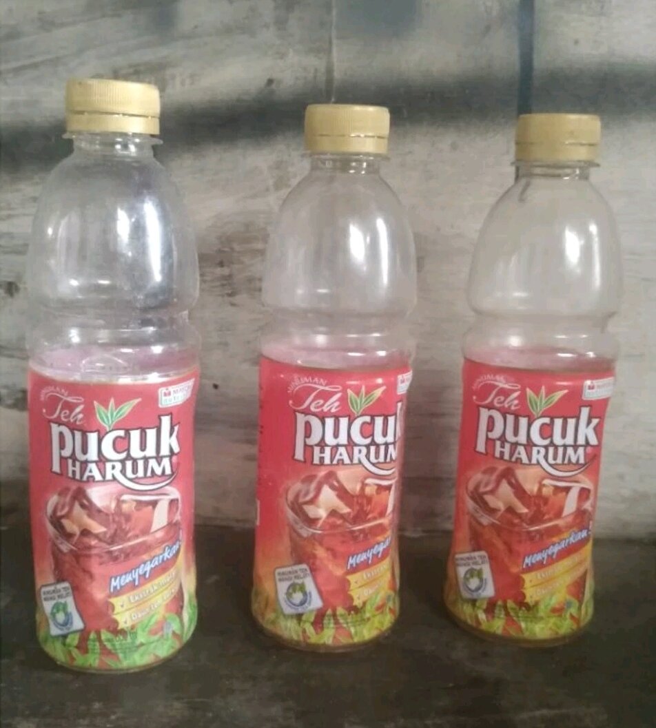 4 BOTOL PLASTIK BEKAS UKURAN SEDANG ALL MERK | Lazada Indonesia