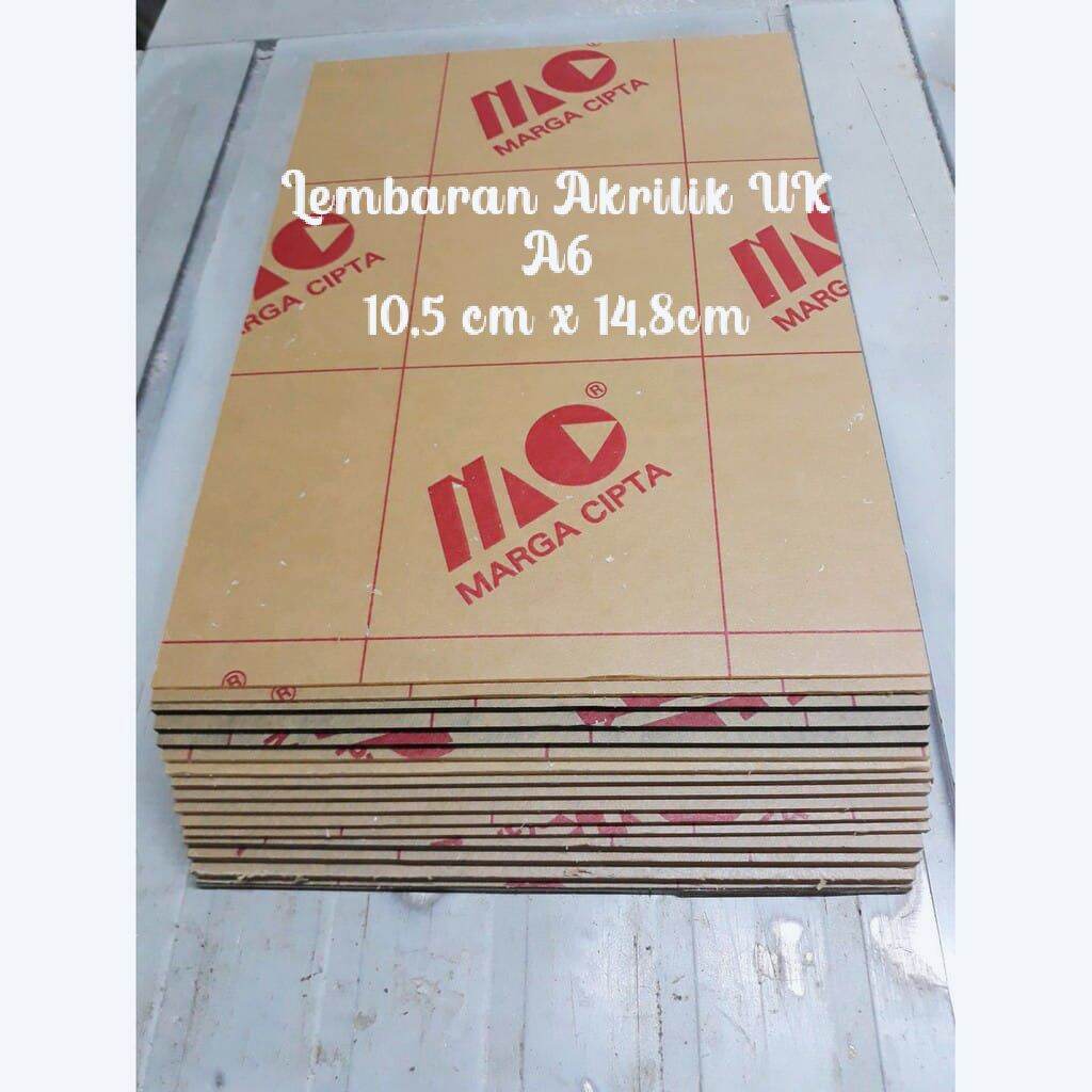 Lembaran Akrilik UK A6 . 10,5cmx14,8cm | Lazada Indonesia