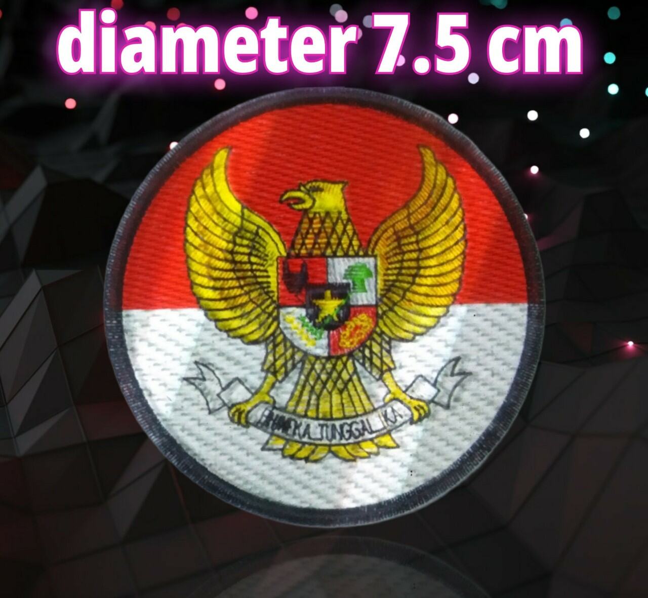 patch bordir bendera garuda bulat | Lazada Indonesia