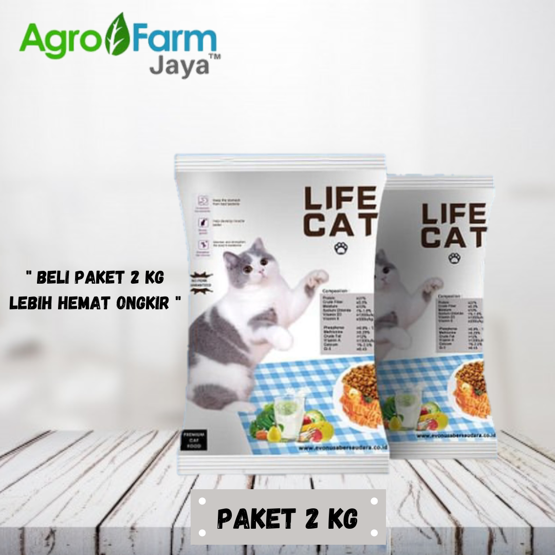 Life Cat Life Cat Dry Food Paket 2 Kg Makanan Kucing Kering Setara Maxi ...