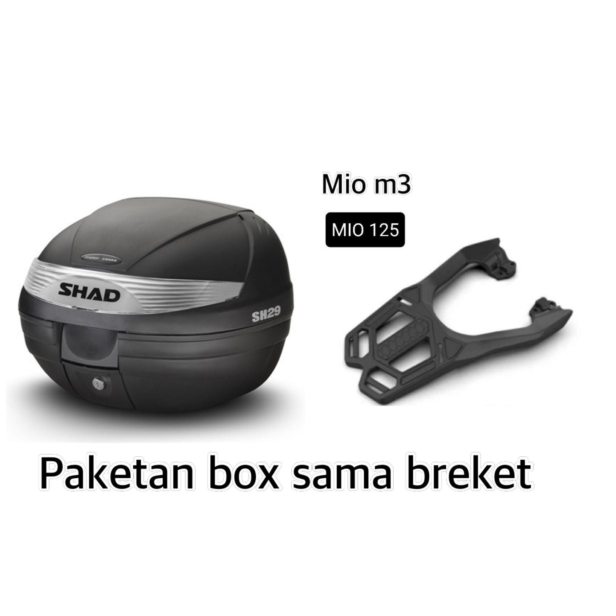 BOX SH29 PLUS BREKET BRACKET BOX BREKET BOK YAMAHA MIO Z MIO 125 MIO M3 ...
