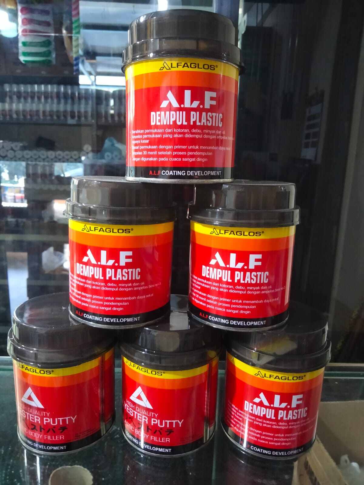 dempul alfagloss polyester putty high quanlity 250 g | Lazada Indonesia