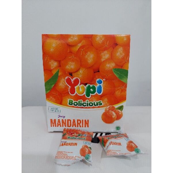 yupi bolicious Mandarin 1 box isi 24 pcs permen yupi | Lazada Indonesia