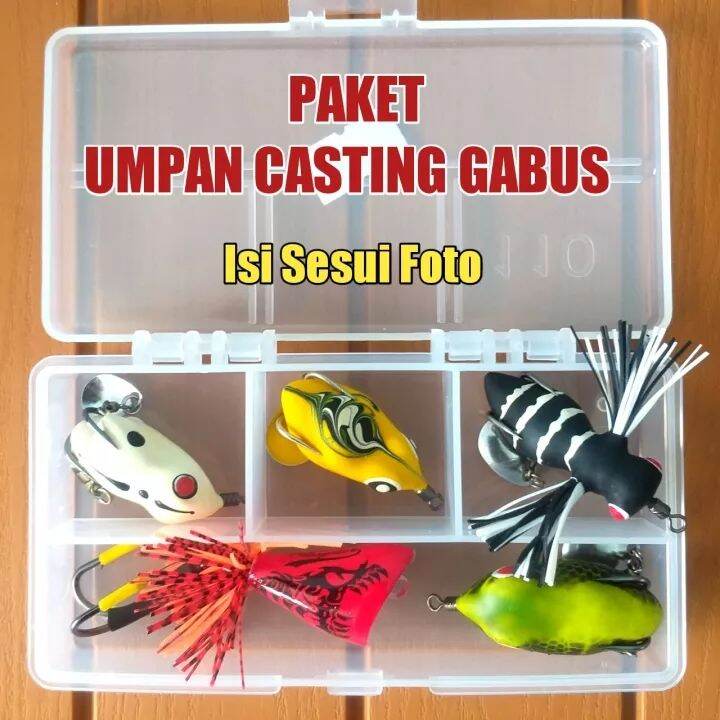 PAKET 7 UMPAN CASTING GABUS | Lazada Indonesia