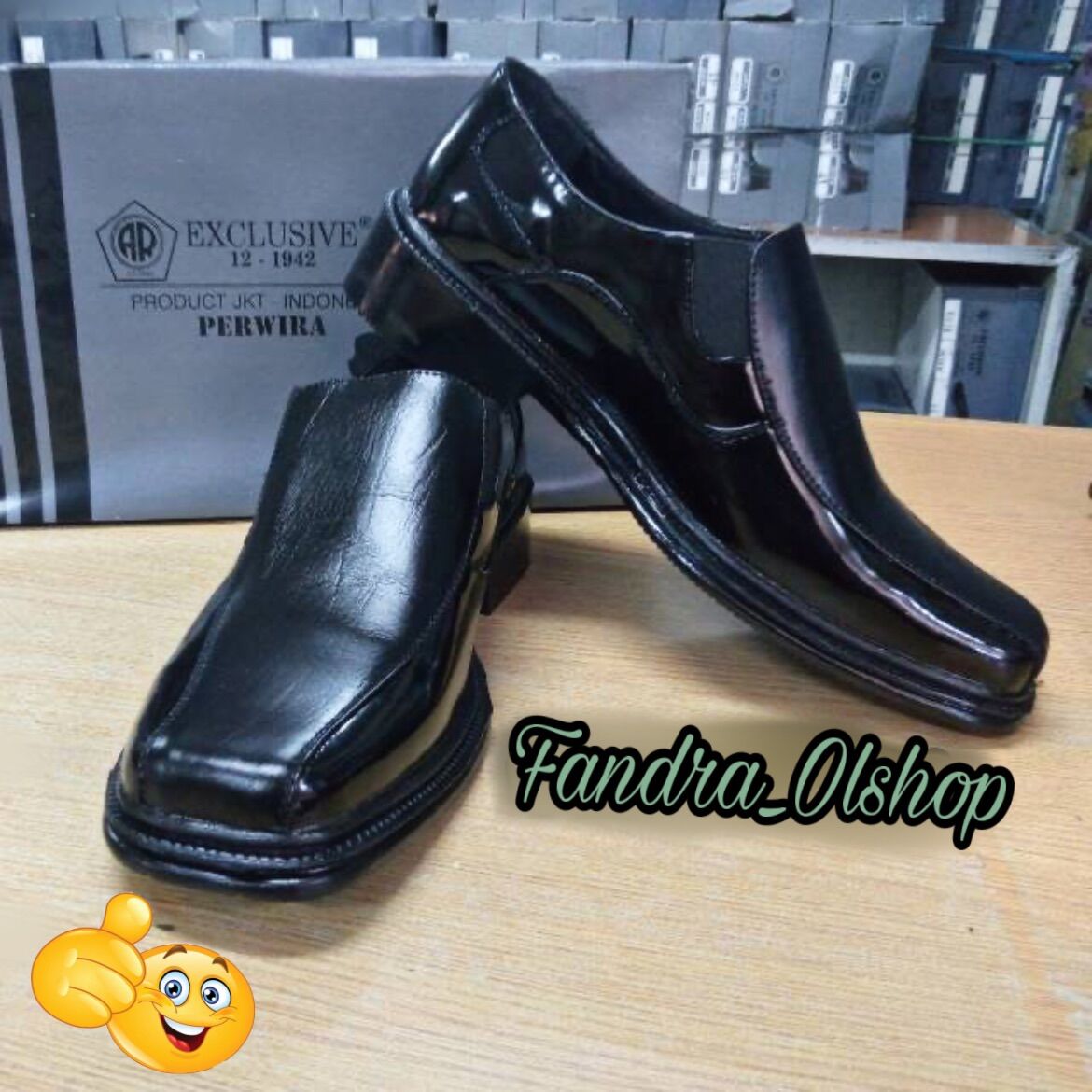 Sepatu PDH Pantopel Pria seri PANB Merk AR Exclusive Original Kulit ...