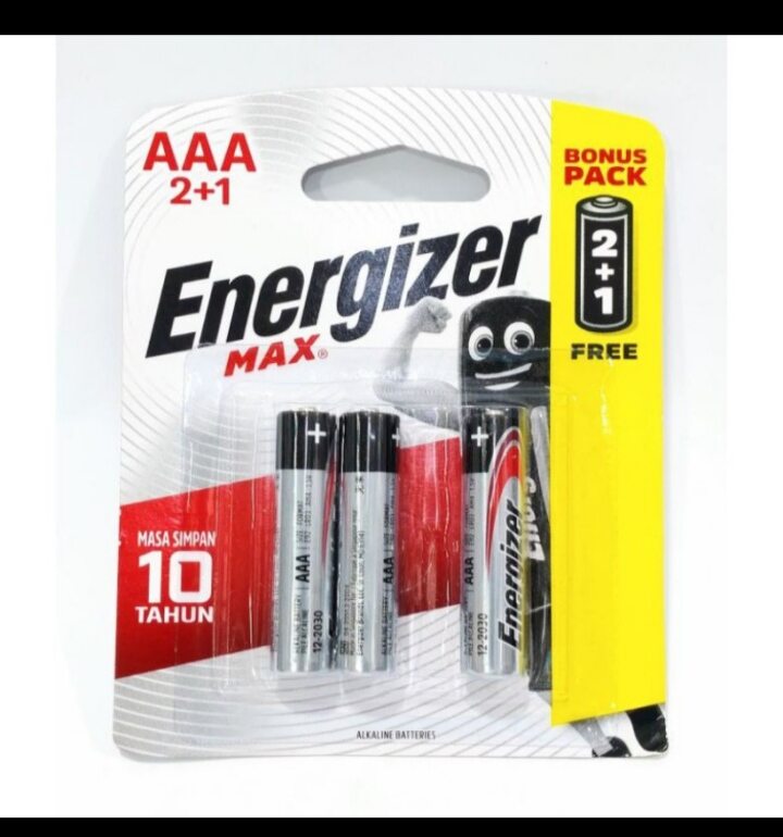 Batu Batrai Energizer AAA ( isi 3 ) | Lazada Indonesia