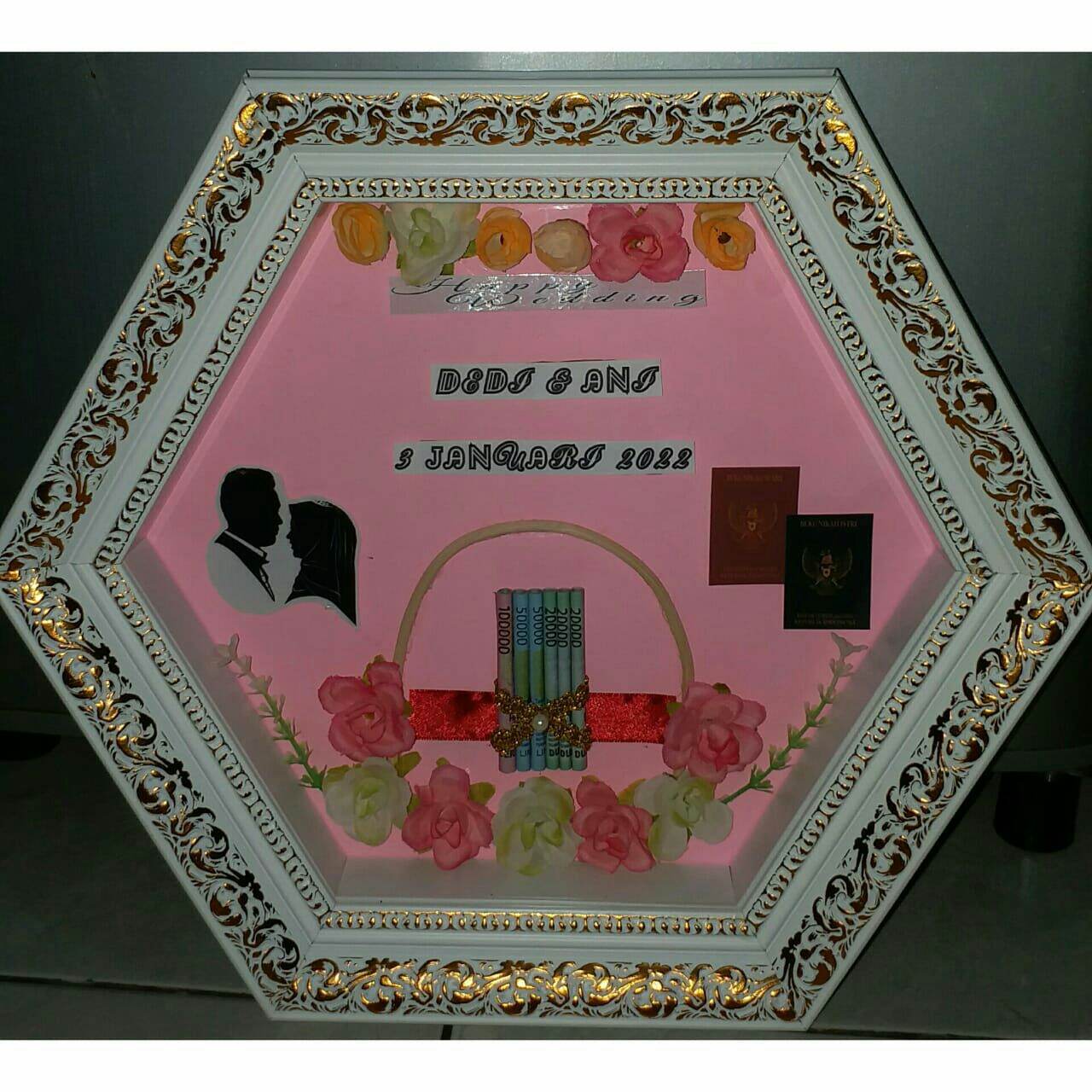 BINGKAI MAHAR SEGIENAM HEXAGONAL/MAHAR NIKAH MURAH SIMPEL | Lazada Indonesia