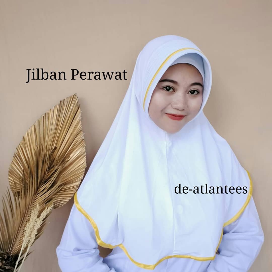 jilbab perawat bisa request warna pita free pouch cantik | Lazada Indonesia