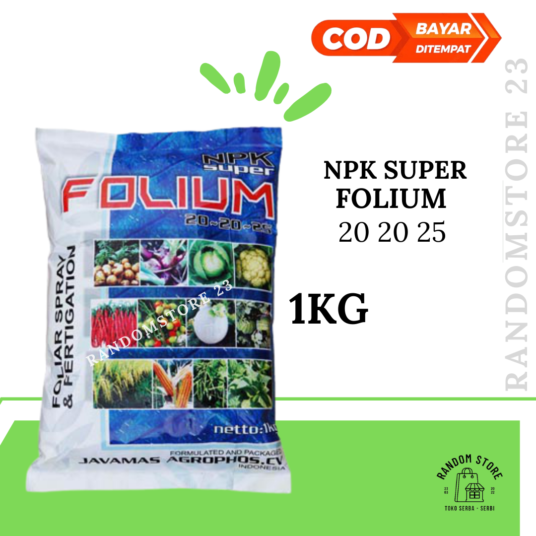 Pupuk NPK SUPER FOLIUM 20 20 25 1KG | Lazada Indonesia
