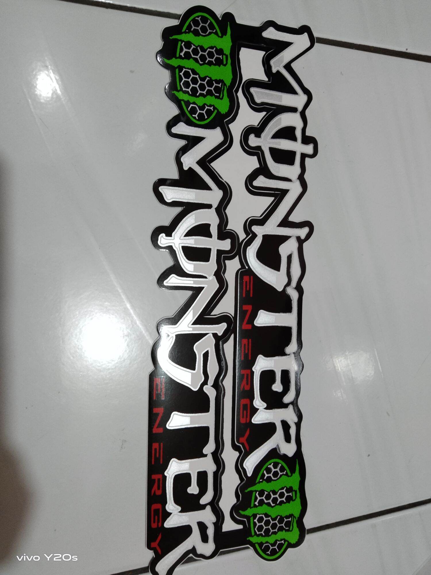 Stiker Monster Energy Besar ( isi sepasang ). | Lazada Indonesia