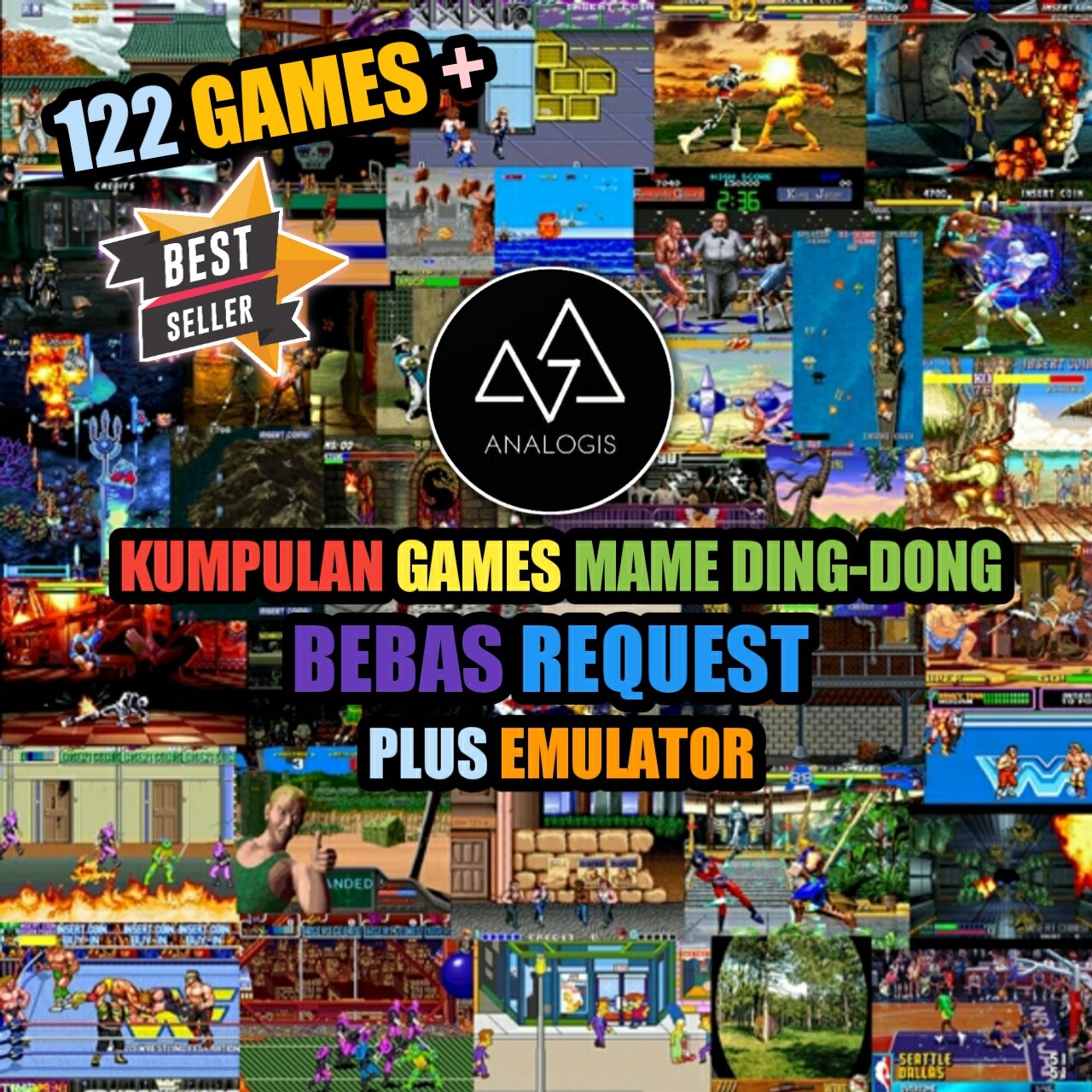 Games Mame Dingdong 122 Games in 1 + Emulator Pc Dan Android | Lazada ...