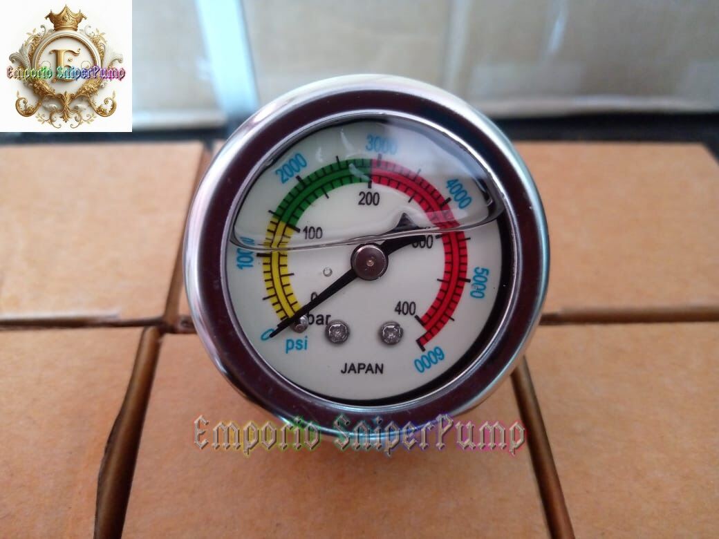 Manometer Pompa PCP 6000psi Pressure Gauge, Manometer Besar Japan ...