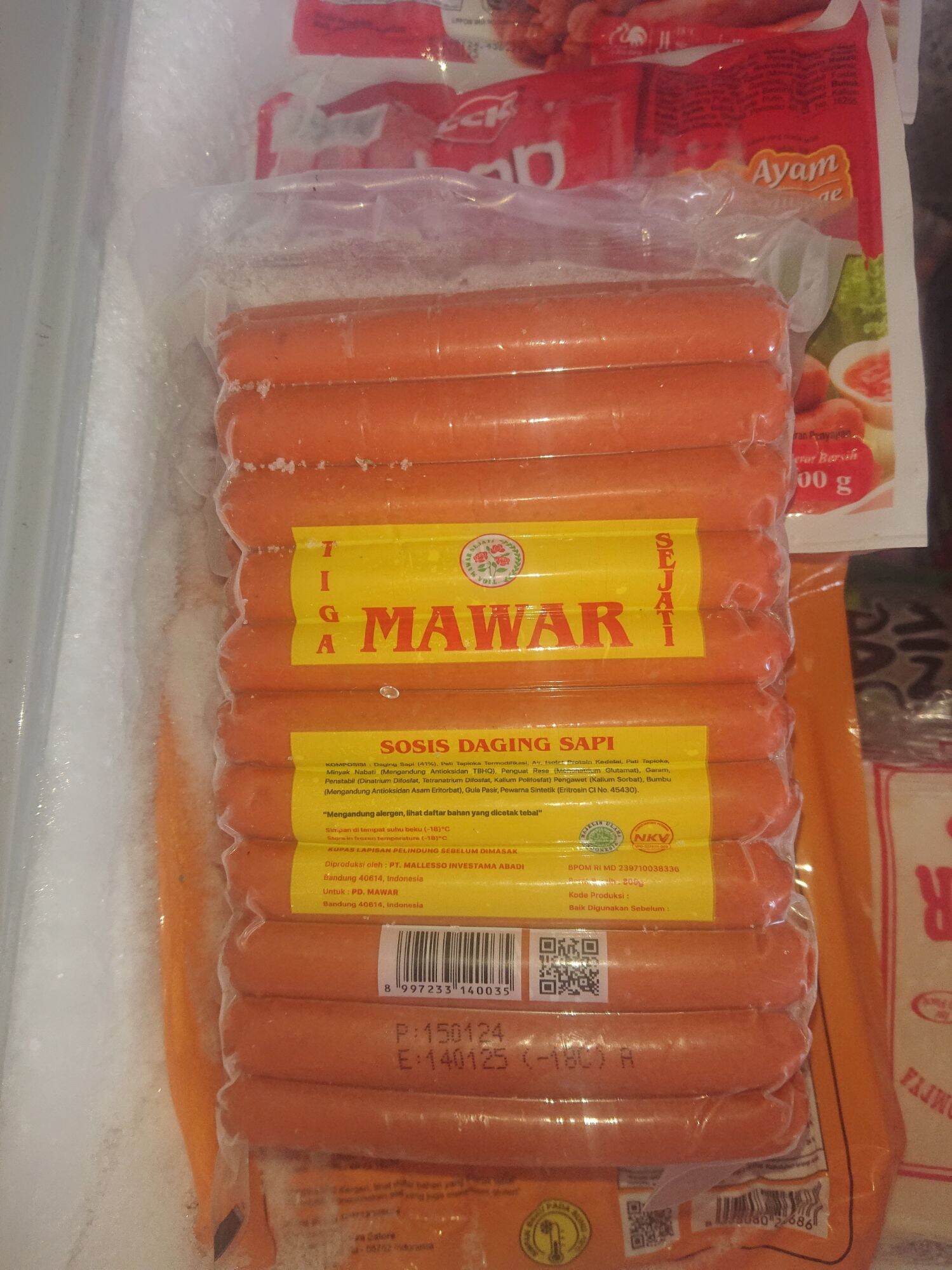 Sosis sapi Mawar 800gr | Lazada Indonesia