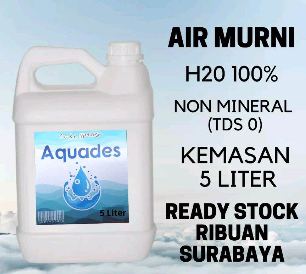AQUADEST / AQUADES / AIR SULING 5 LITER | Lazada Indonesia