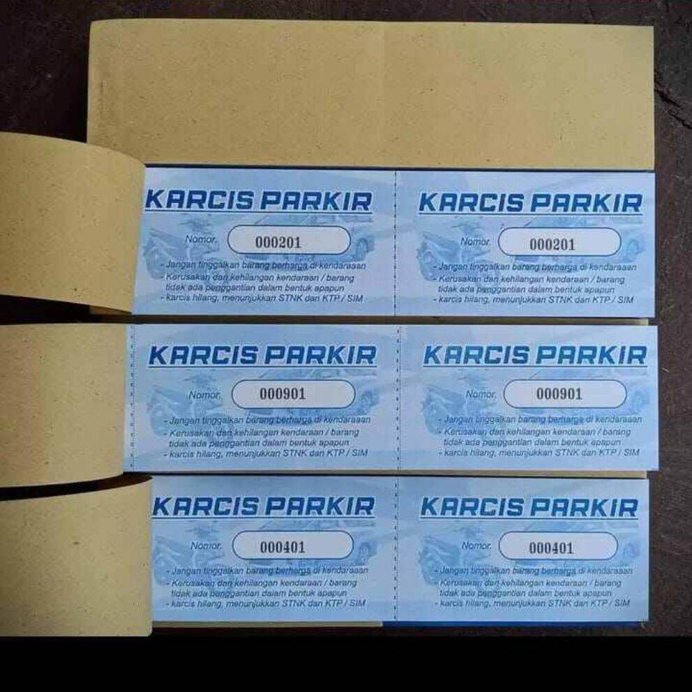 KARCIS PARKIR SATUAN | Lazada Indonesia
